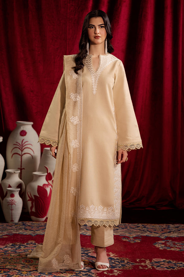 Saffron | Celestial Fall 24 | FROSTED BEIGE – House Of Zarish